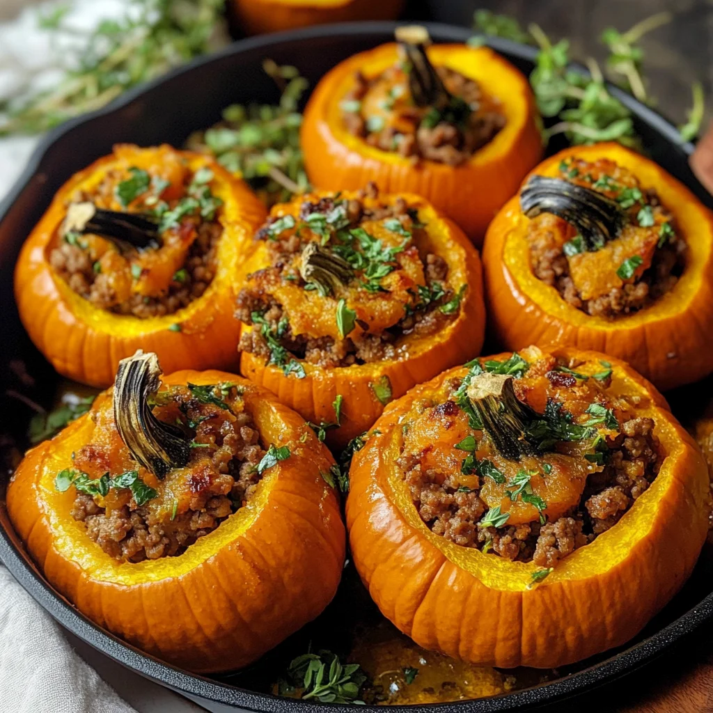 Stuffed Mini Pumpkins Recipe